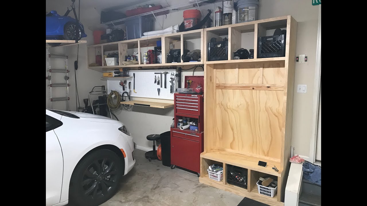DIY Fabrications - Garage Cabinets and Entry Tree - YouTube