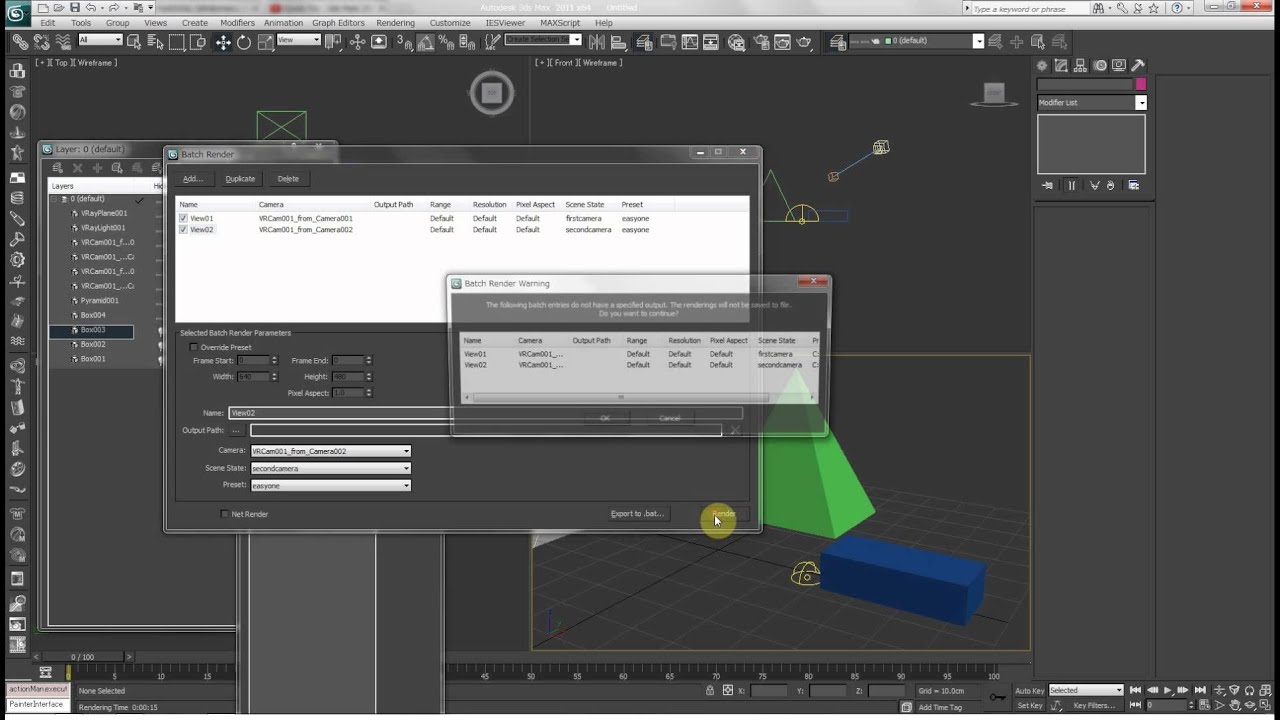 3ds Max batch rendering 複数 レンダリング - YouTube