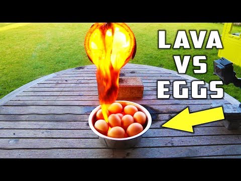 EXPERIMENT REAL LAVA vs EGGS