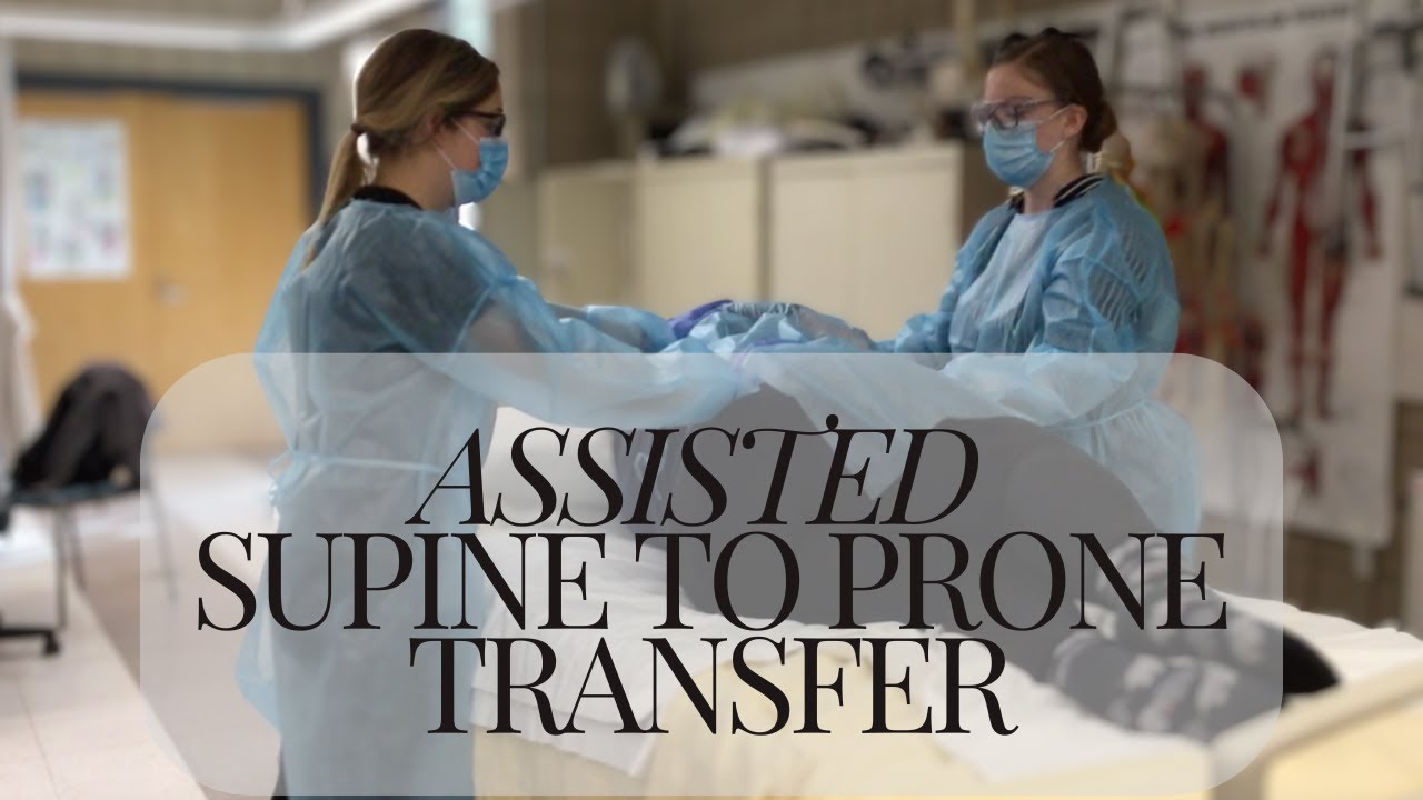 Physical Therapy Bed Mobility - Assisted Supine to Prone Transfer - YouTube