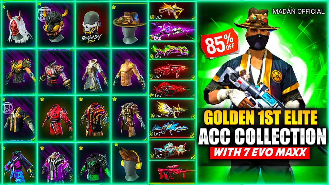 GOLDEN 1ST ELITE ACC ⚡ //ஐடி விற்பனை தமிழ் ⚡// #freefireidsell # ...