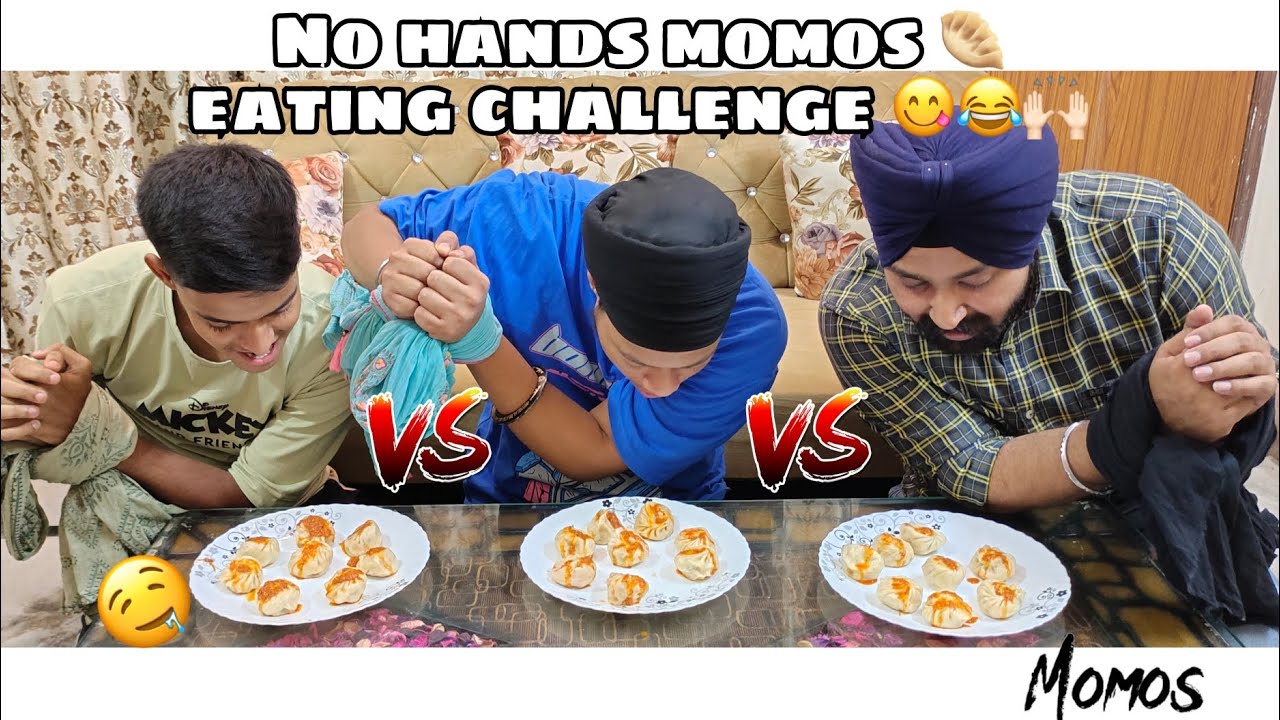 MOMOS EATING CHALLENGE 🤤 || challenge video gone 😝 'funny'||food ...
