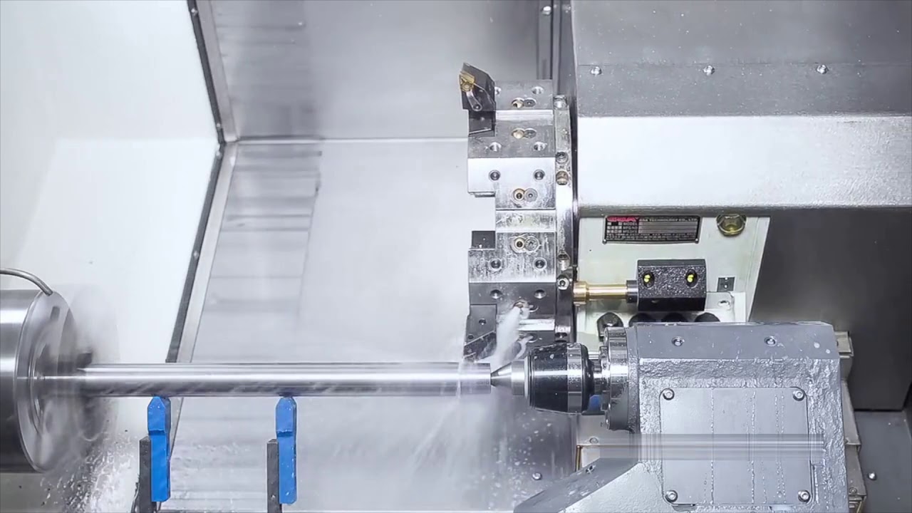 Chinese Turret Slant Bed CNC Lathe - YouTube