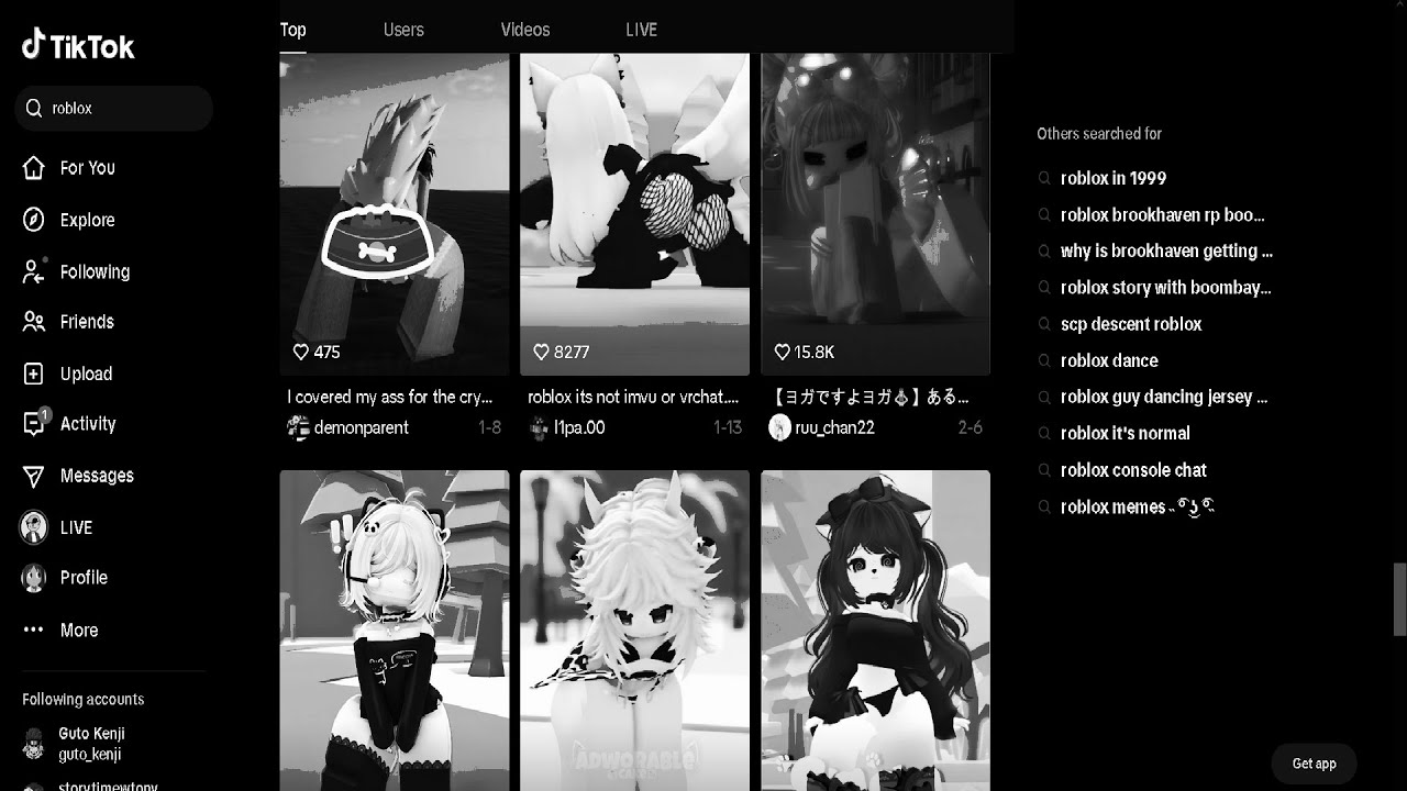 "i searched up roblox" - YouTube