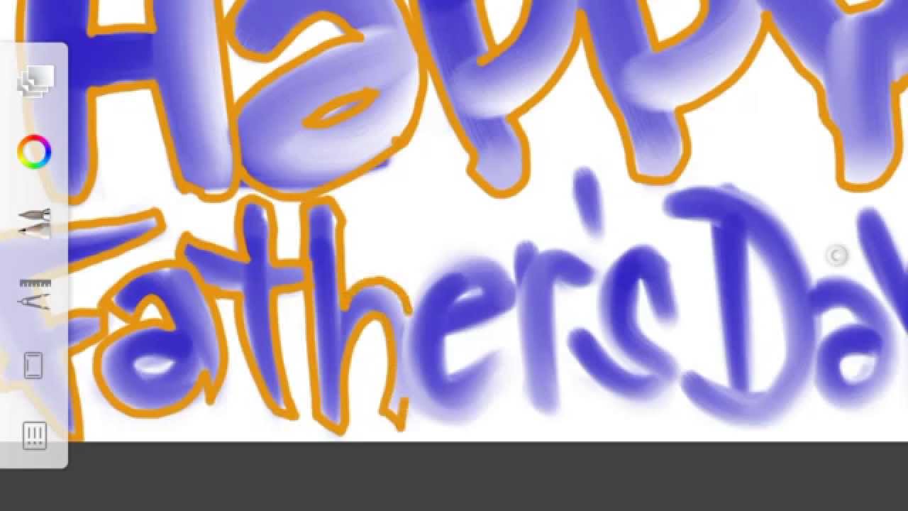 How to Write Happy Father's Day in Graffiti Letters (3) - YouTube