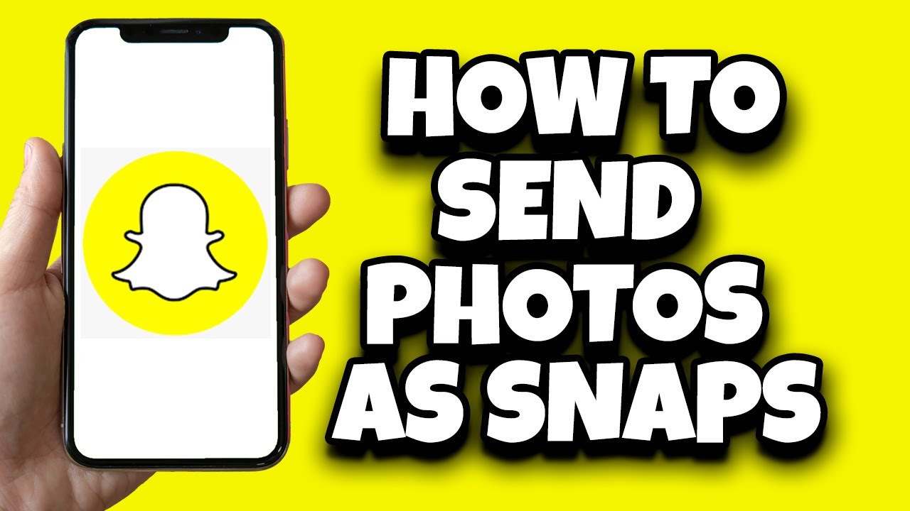 How To Send Gallery Photos As Snaps On Snapchat (Easily) - YouTube