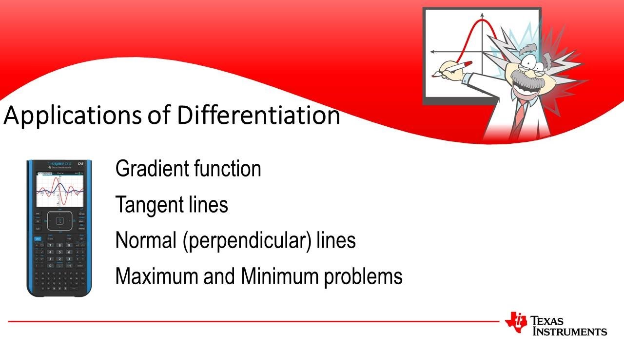 Applications of Differential Calculus | Mathematical Methods | TI ...
