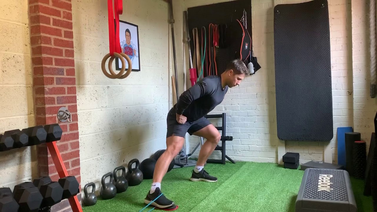 Lateral Adduction-Loaded Sliding Lunge - YouTube