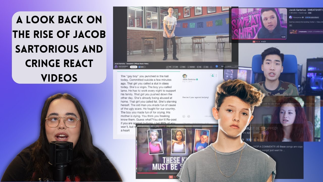A Look Back on the Rise of Jacob Sartorious and Cringe React Videos ...