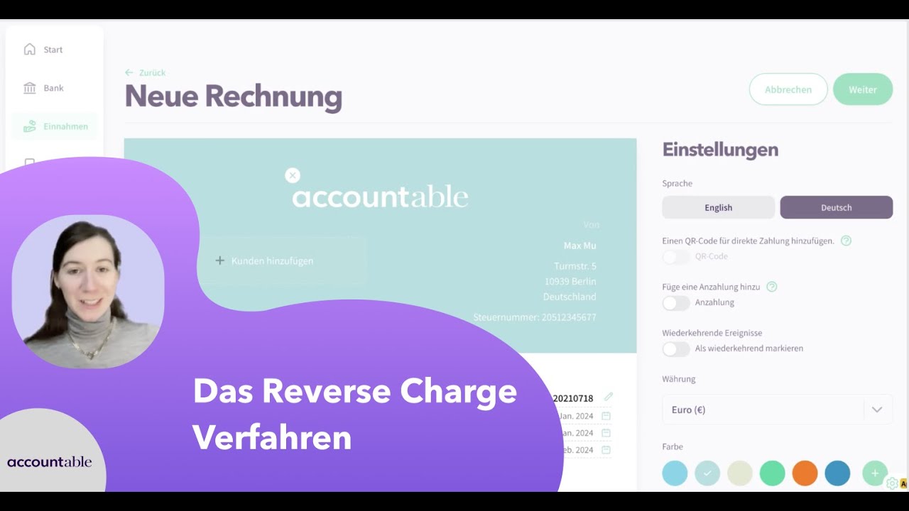 Reverse Charge Verfahren Umsatzsteuer im EU Ausland - YouTube