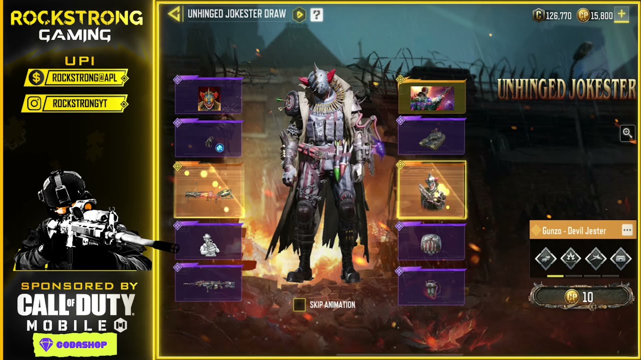 *NEW* Unhinged Jokester Draw | Gunzo Legendry Character Skin" & Thumper ...