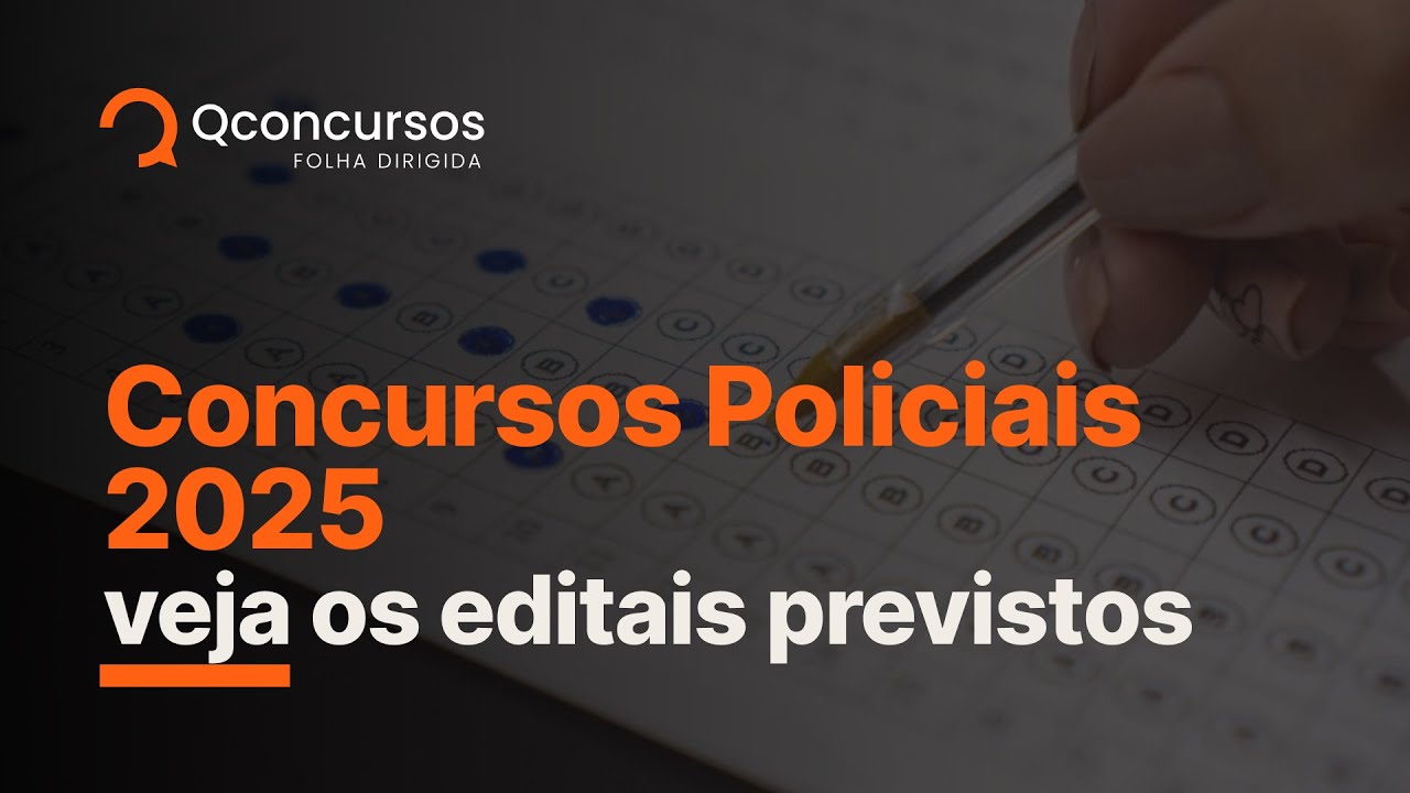 Concursos 2025: veja os editais previstos para a carreira policial ...