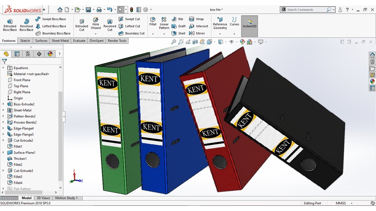 #solidworks #sheetmetals tutorial |box file |@Abel_design Learn ...