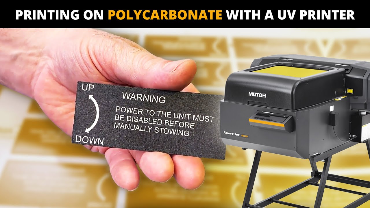 Printing on Polycarbonate with a UV Printer | Second Surface Printing ...