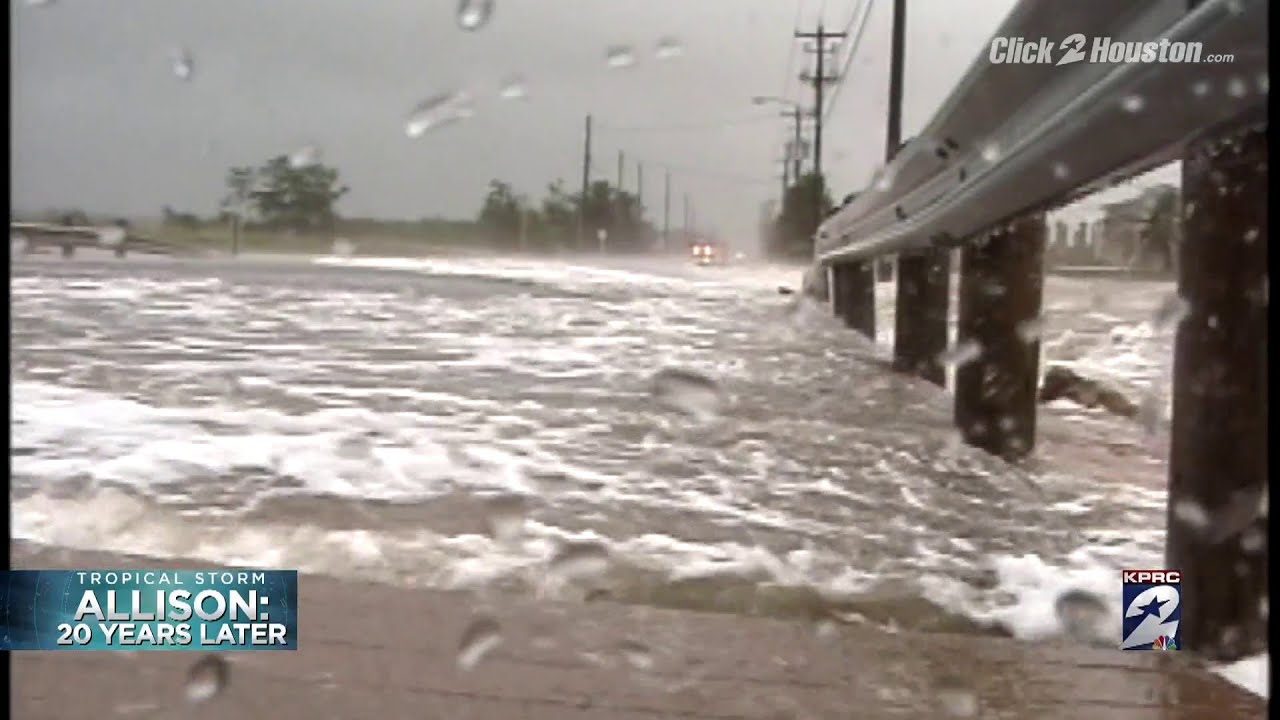 Tropical Storm Allison: 20 years later - rain and winds at 60mph - YouTube