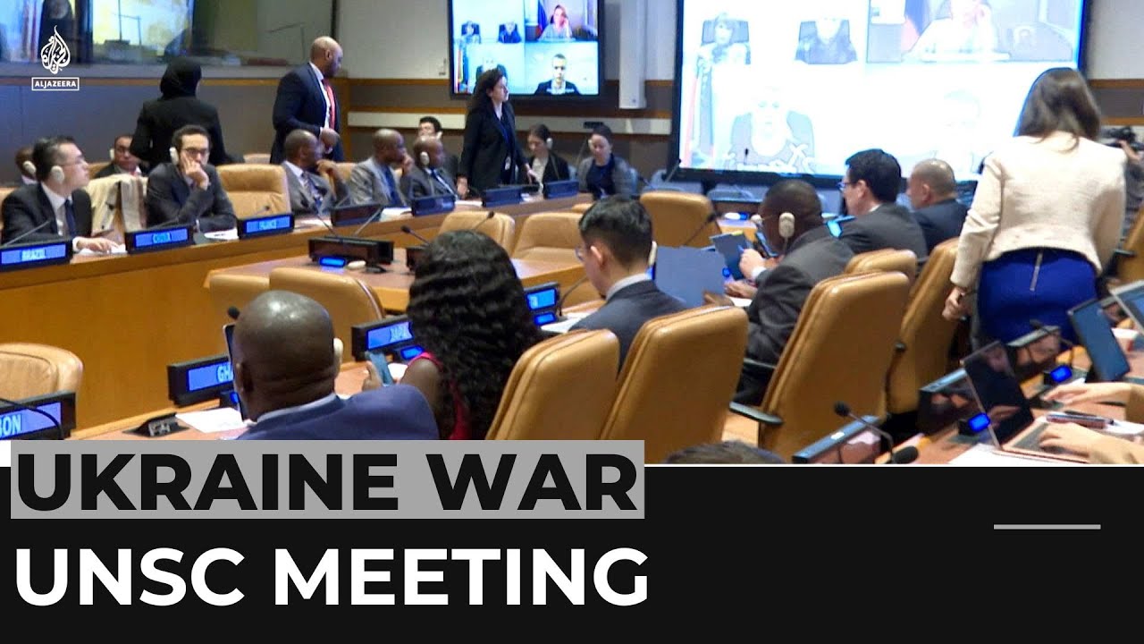 UNSC meeting: Members walk out of Russian-organised assembly - YouTube