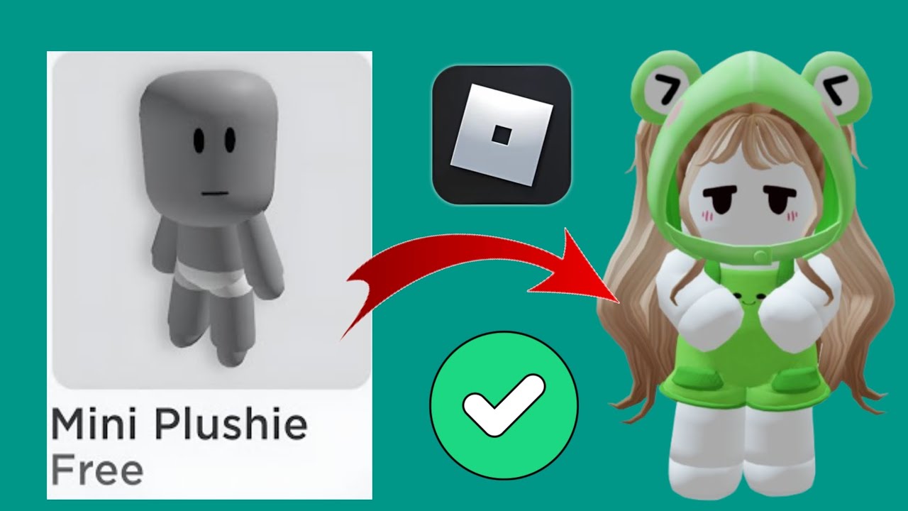 How To Get Free Cute Mini Plushie Avatar In Roblox. Get Free Bundle ...