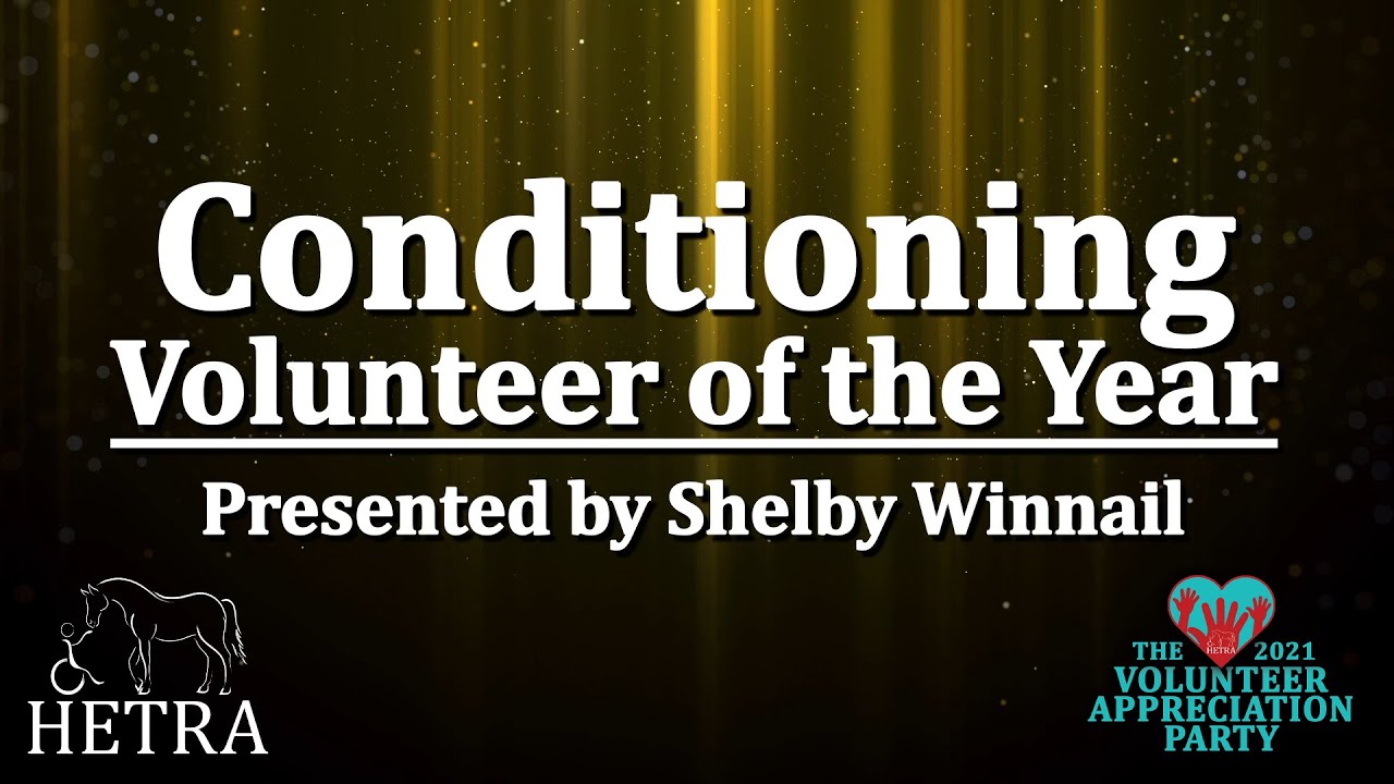 Carrie Lindell, The 2021 Conditioning Volunteer of the Year - YouTube