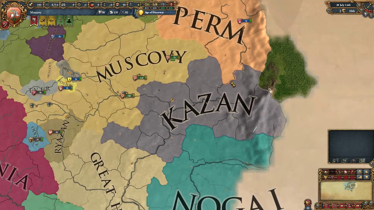 Europa Universalis IV muscovy vs kazan and explainig myself - YouTube