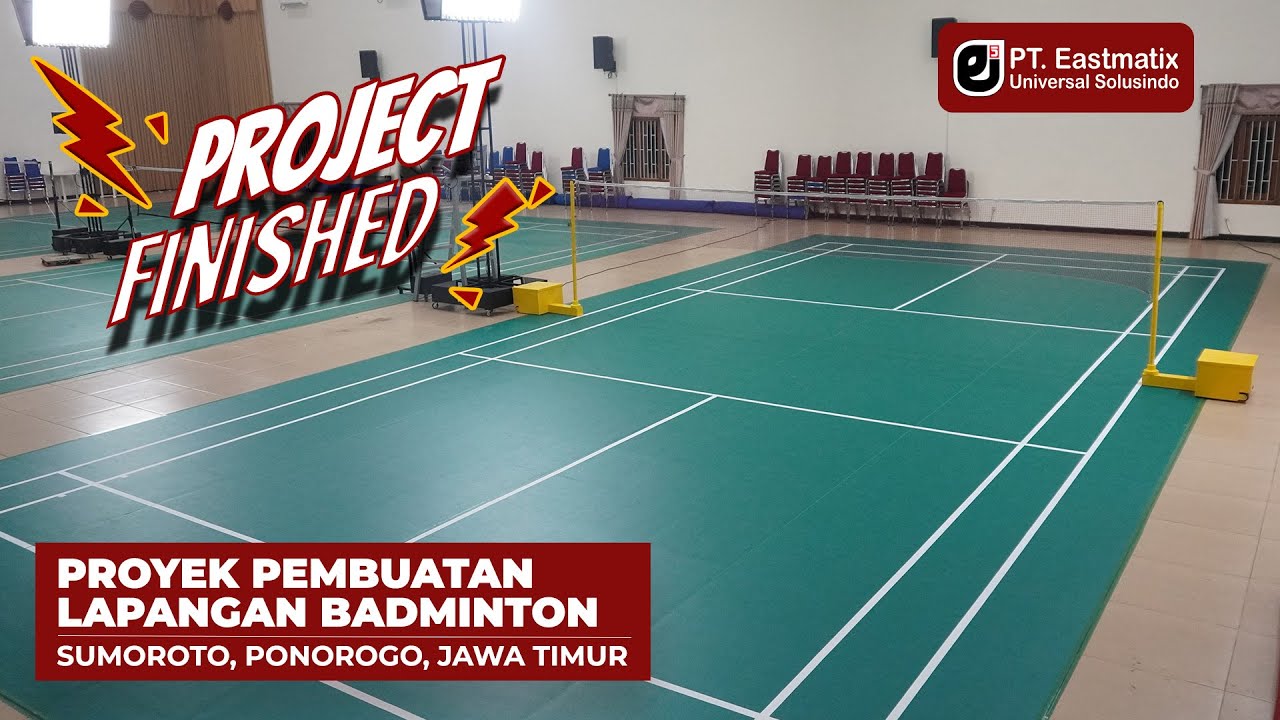 PROJECT FINISHED, Proyek Pembuatan Lapangan Badminton 🏸 di Ponorogo ...