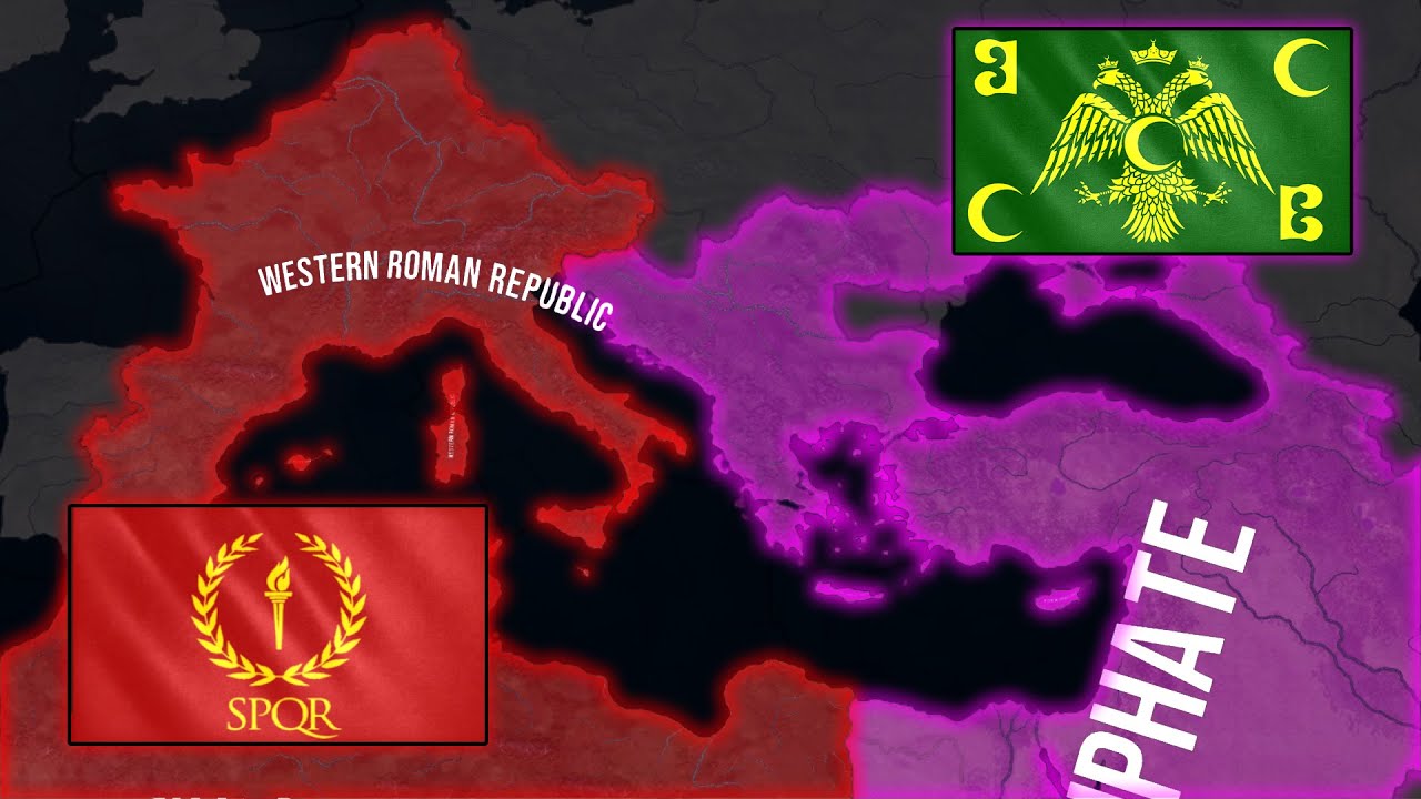 Byzantine-Arab Caliphate Vs Western Roman Republic / TWTF2 #9 - HOI4 ...