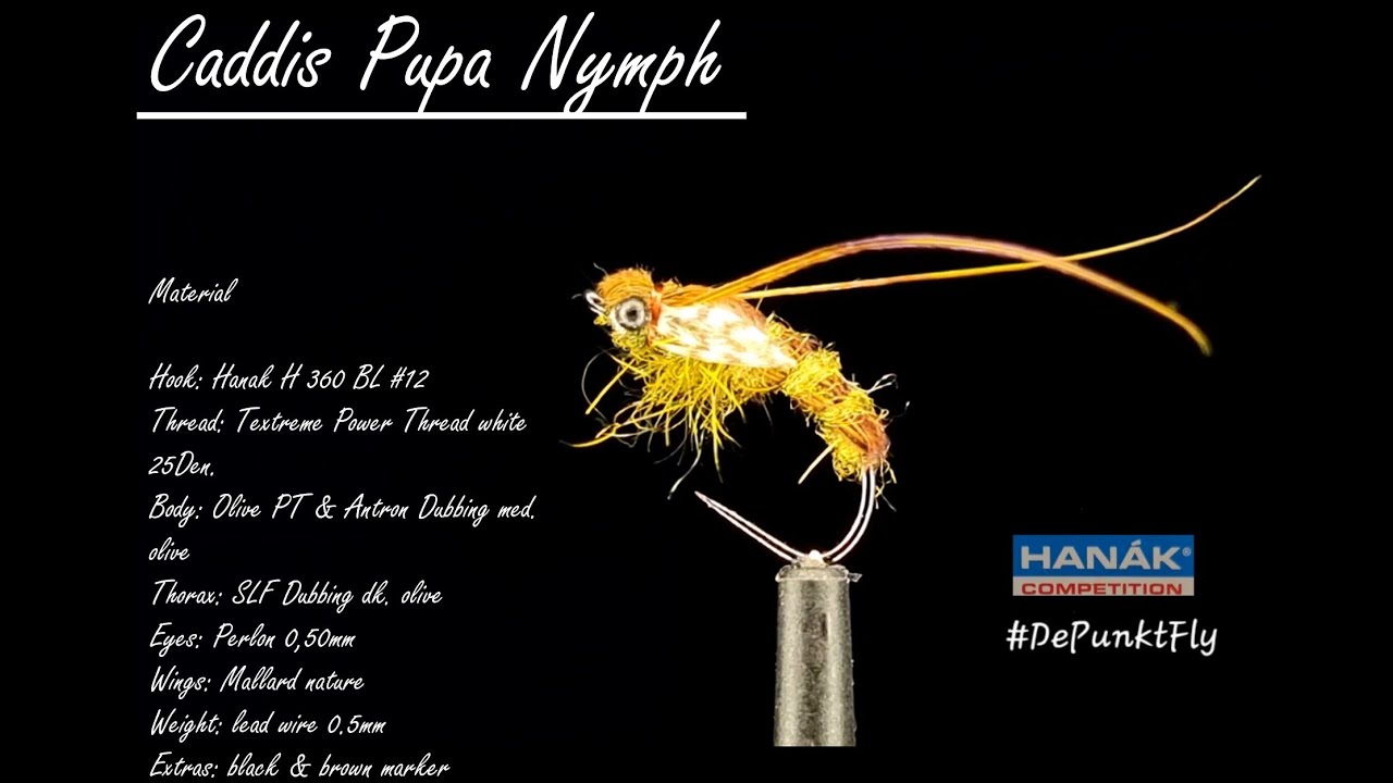 Tying a Caddis Pupa Nymph - Tied by Matthias Dibiasi - DePunkt Fly ...