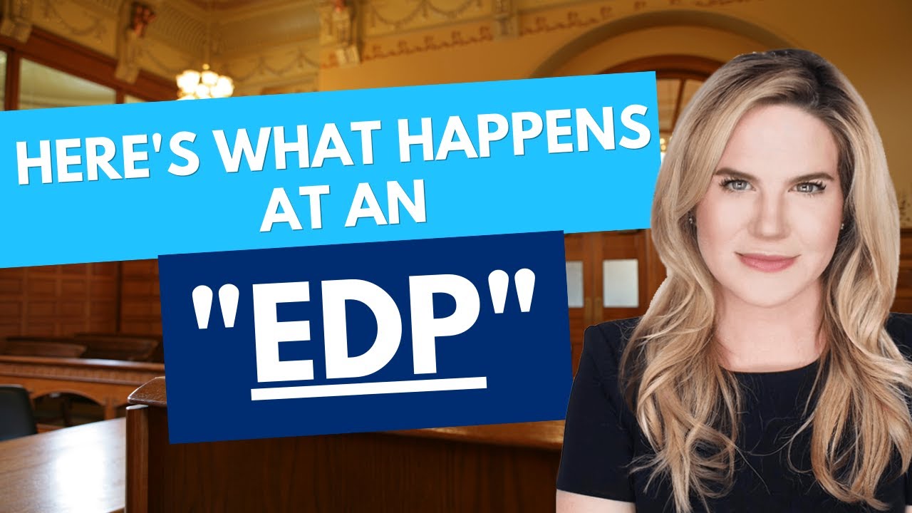 What Happens at an EDP in Los Angeles Criminal Cases? - YouTube