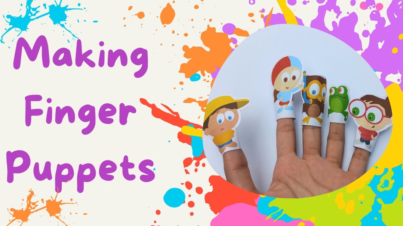 Making Finger Puppets for Kids! DIY Puppet Crafts for Children to Play ...