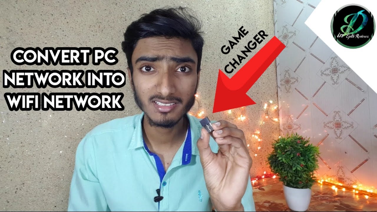 Simple Way To Enable Wifi on Desktop PC - (Convert LAN into Wifi) - In ...