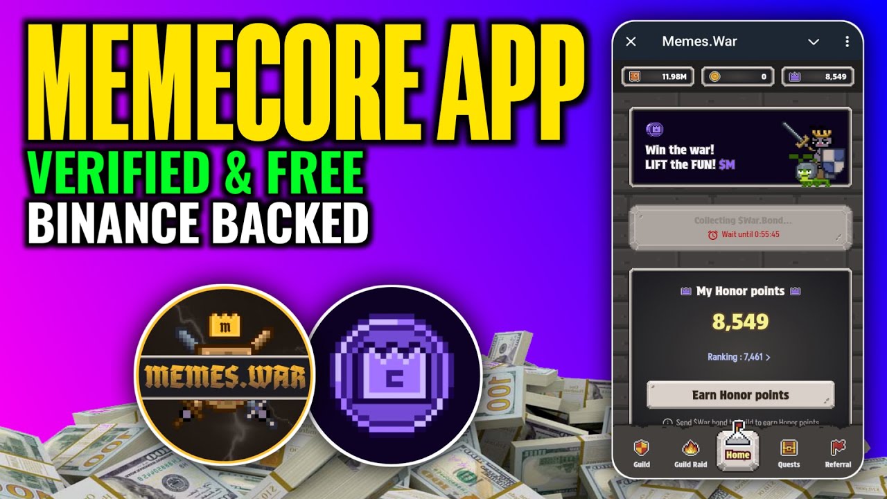 Memecore Telegram Airdrop Full Guide | Binance Back Memecore Project ...