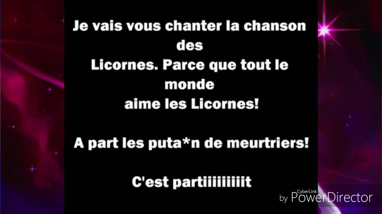 La chanson des licorne (Natoo) parole - YouTube