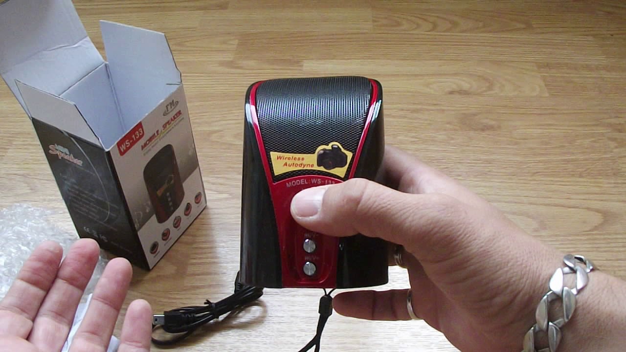 Блютуз колонка WS 133 ВАЖНО! (Bluetooth mini speaker) - YouTube