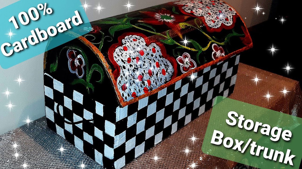 #storagebox DIY STORAGE BOX || STORAGE TRUNK|| HOW TO MAKE A STORAGE ...