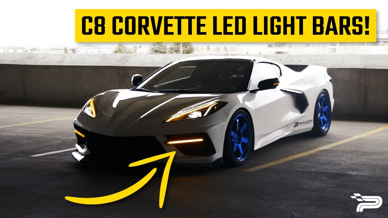 C8 Corvette LED Light Bars - Paragon Performance - YouTube