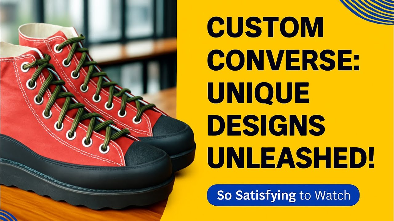 Insane Custom Converse Makeover | From Basic to One-of-a-Kind - YouTube