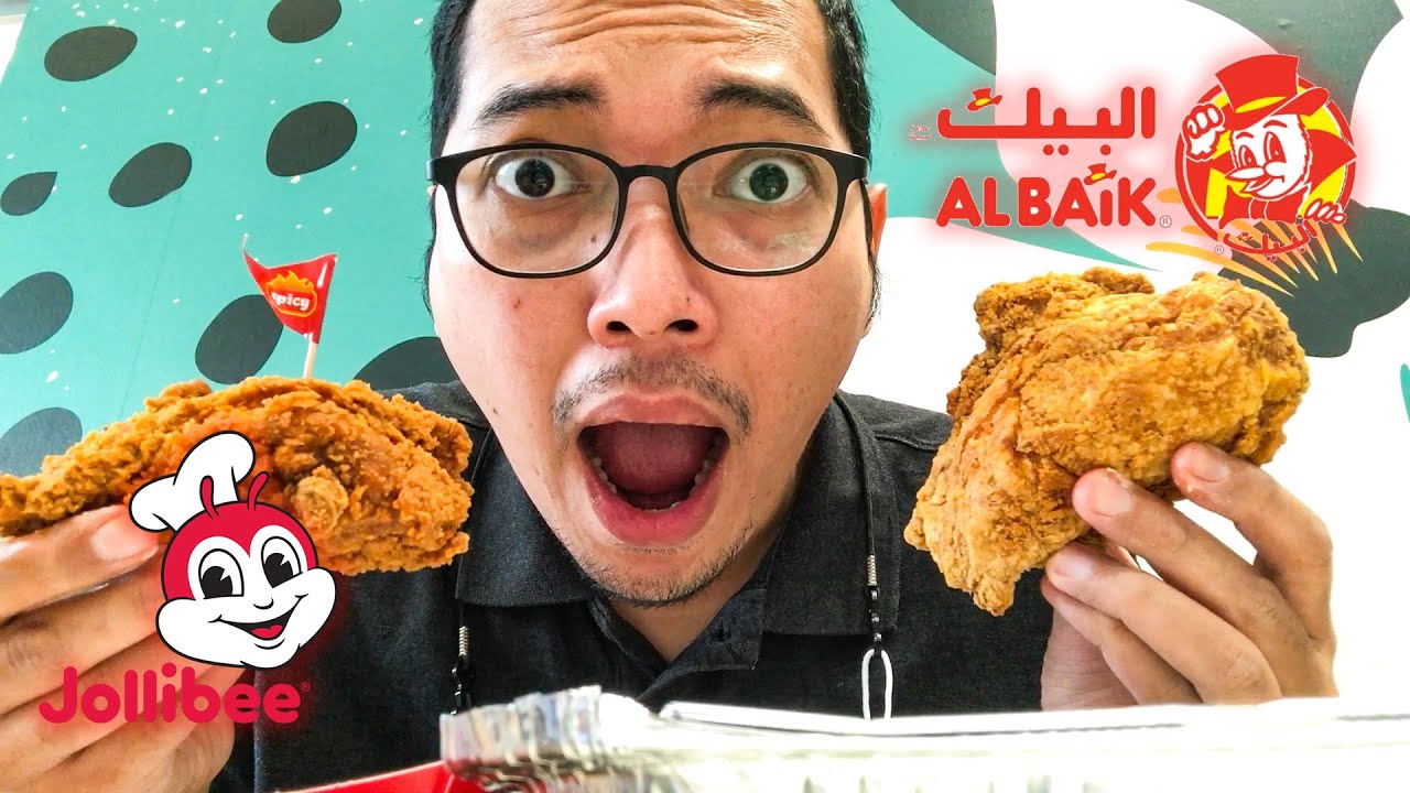 BROASTED CHICKEN FROM AL BAIK DUBAI VS JOLLIBEE CHICKENJOY - YouTube