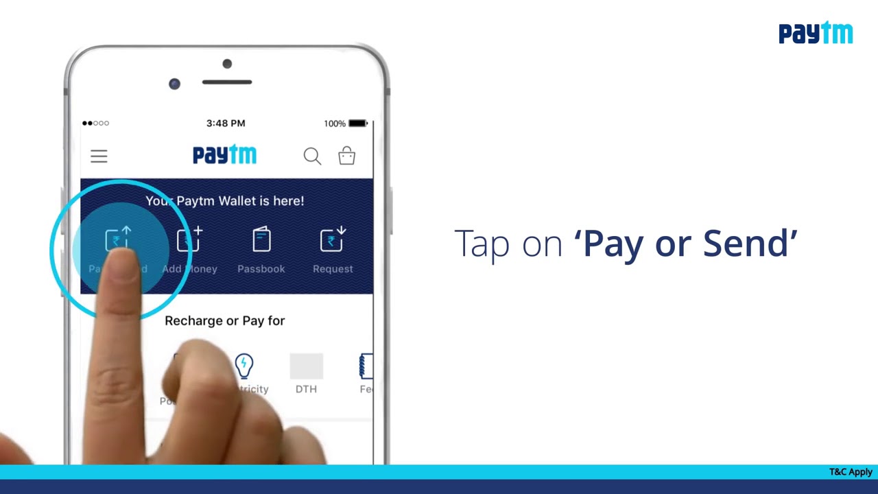 Add Money & Pay or Send Money through Paytm - YouTube