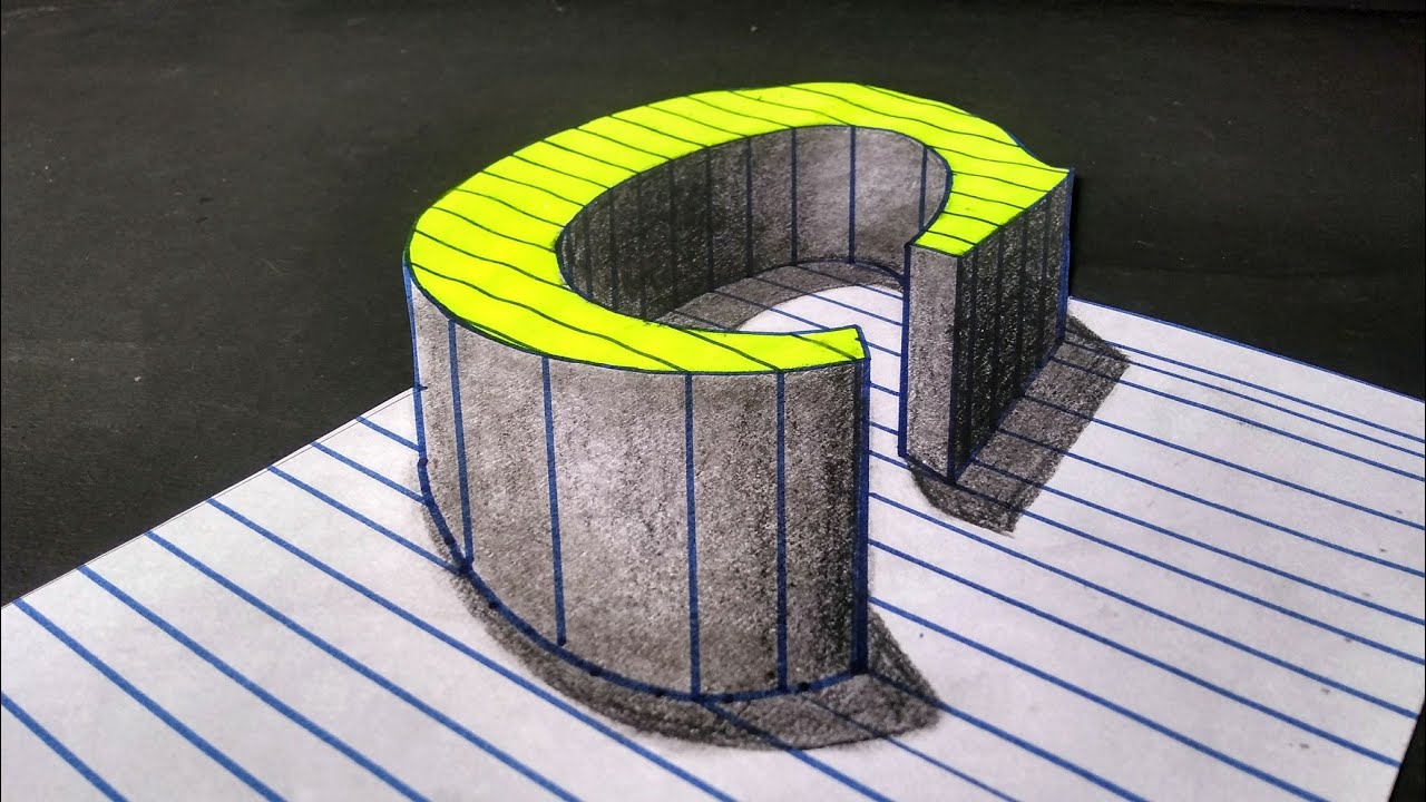 3d trick art | Optical illusion | 3d drawing | #3drainbowart | 3d ...