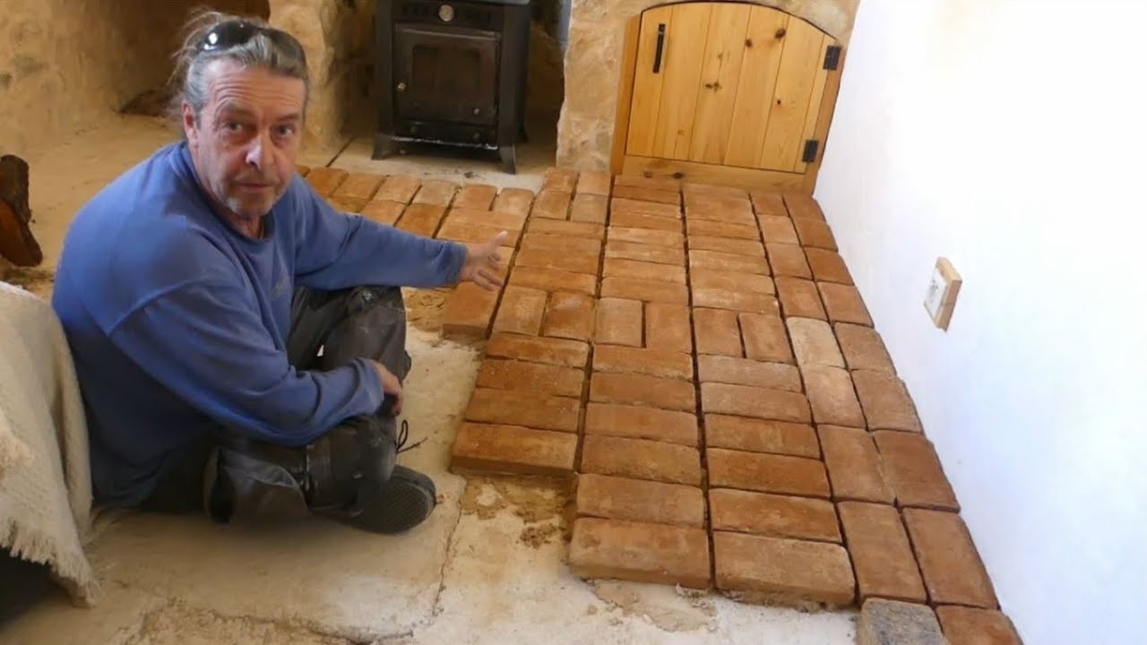 Getting artistic laying a clay tile floor – There's a pattern forming ...