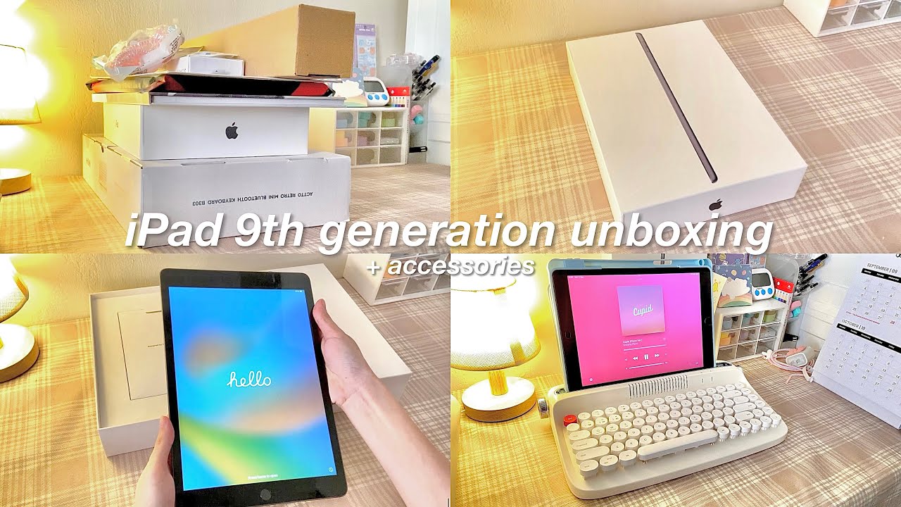 🍎 ipad 9th generation unboxing - apple pencil alternative, actto retro ...