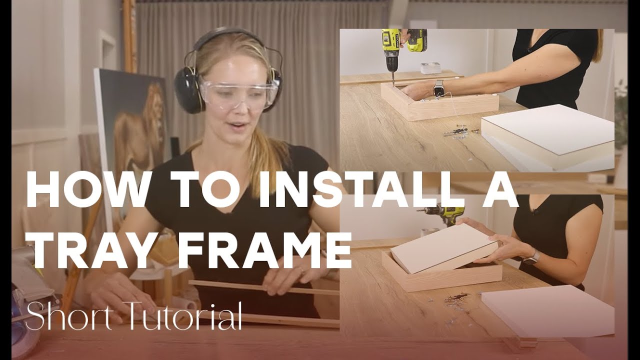 How to Install a Tray Frame - YouTube