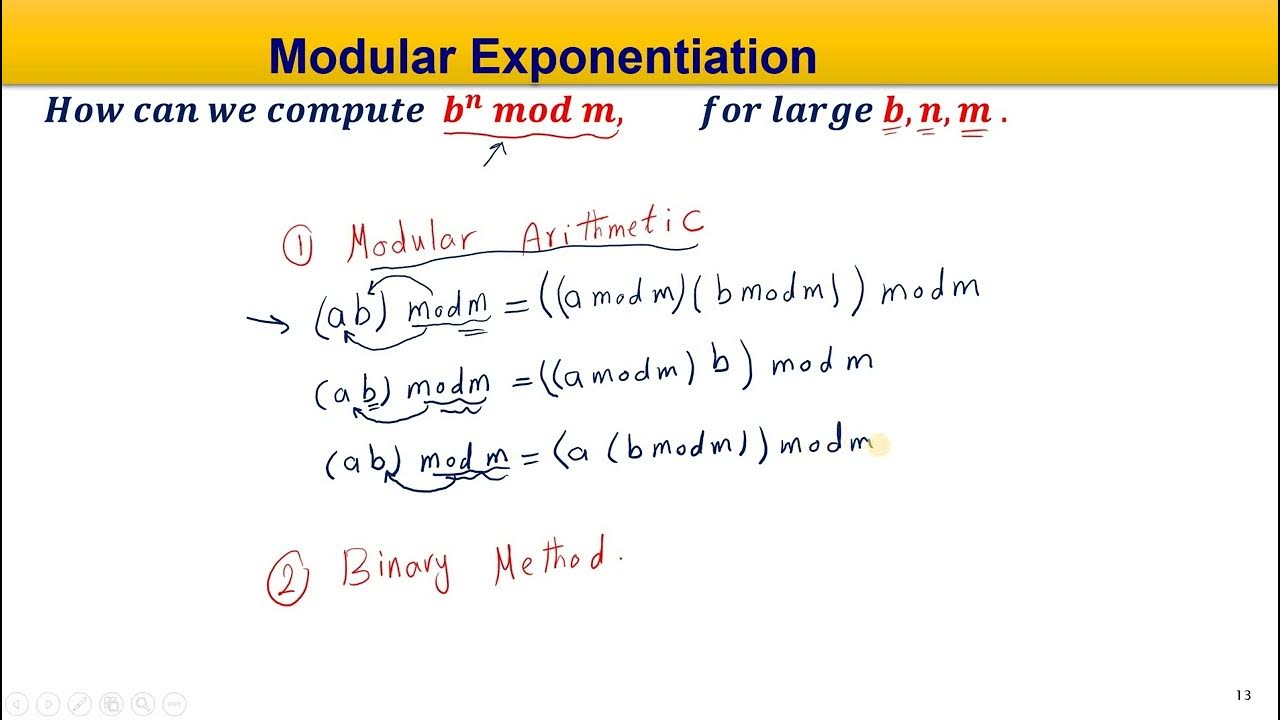 Modular Exponentiation شرح - YouTube