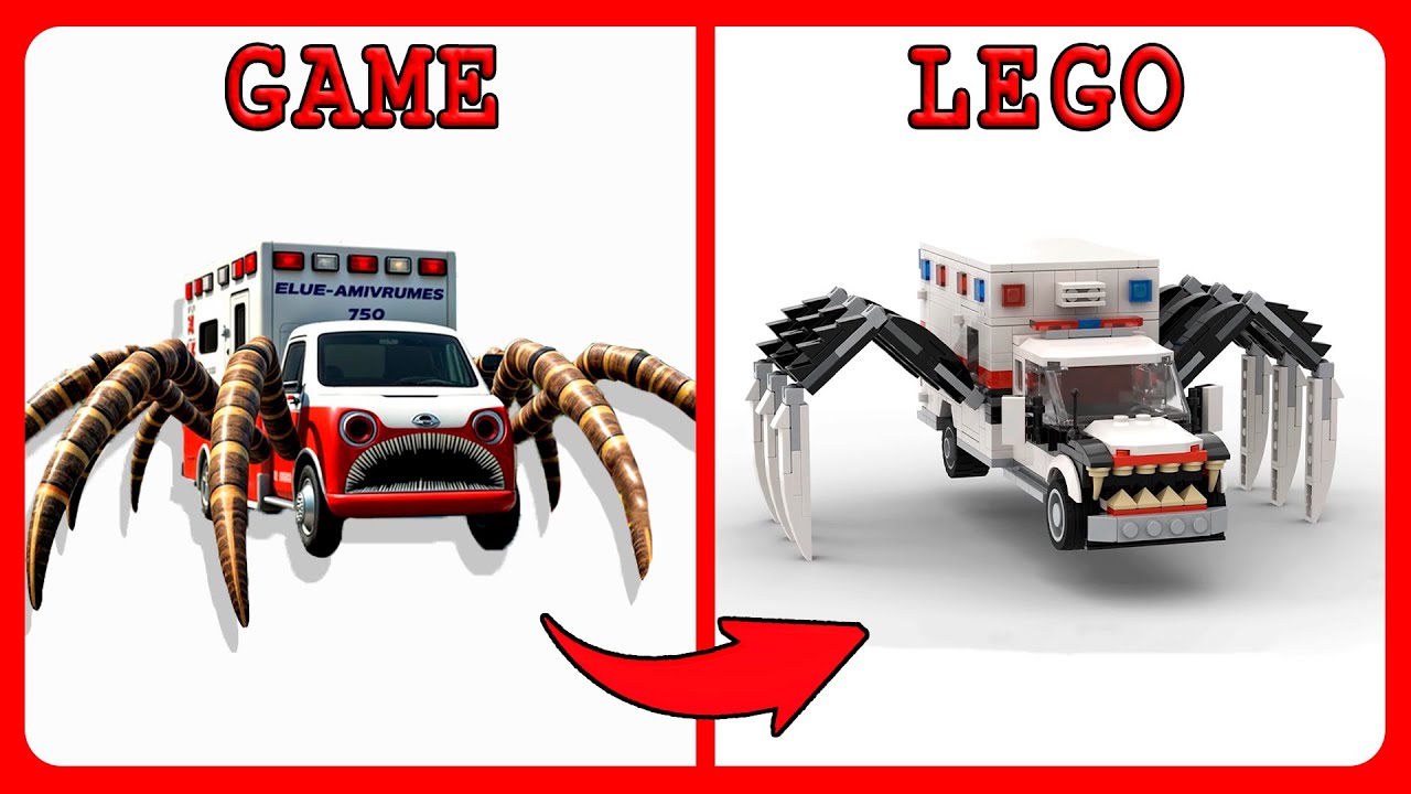 Spider Ambulance Truck Eater VS Lego / All Eat Monster / Guess The ...