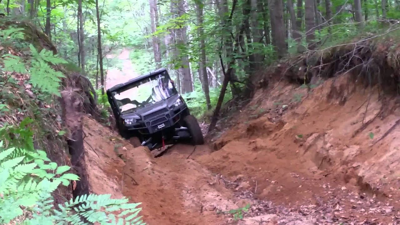 Polaris ranger hill climb - YouTube