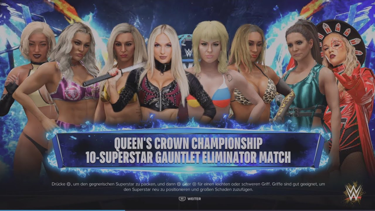 10-Bikini Gauntlet Eliminator (WWE Queen´s Crown Championship) - YouTube