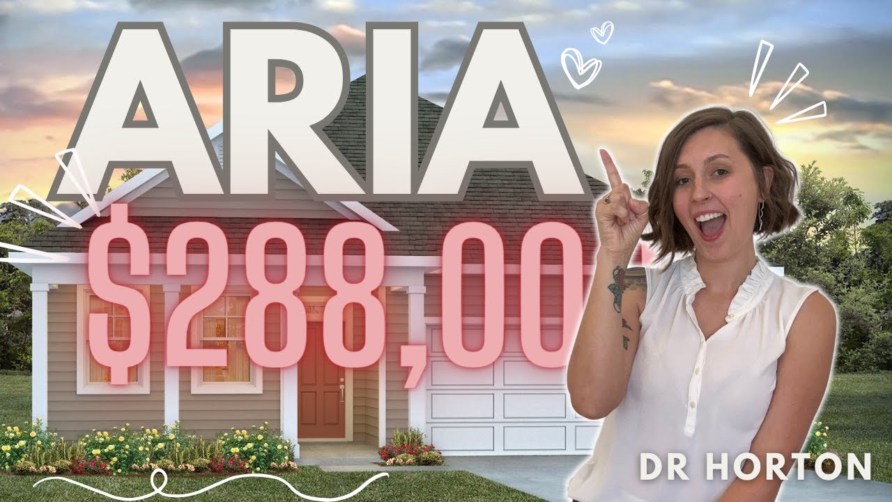 Aria Floor Plan by DR Horton • Houses Under $300,000 • Neighborhoods Close to the Beach - YouTube