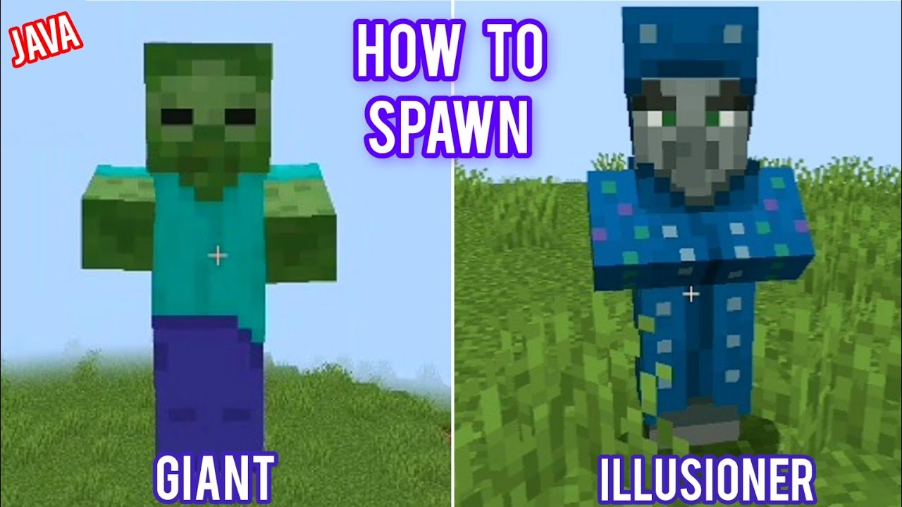 HOW TO SPAWN GIANT AND ILLUSIONER IN JAVA!!! - YouTube