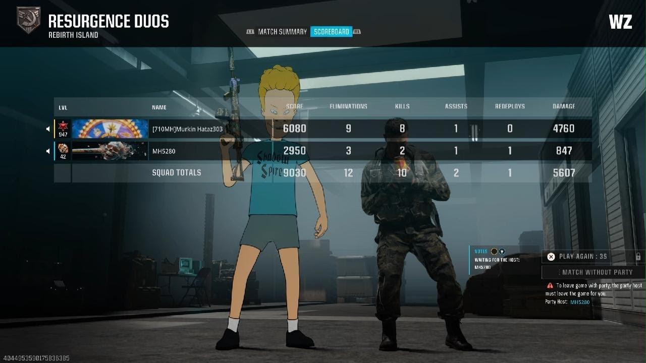 Call of Duty BO6 rebirth island duo Win playing with Ty 10 kills total ...