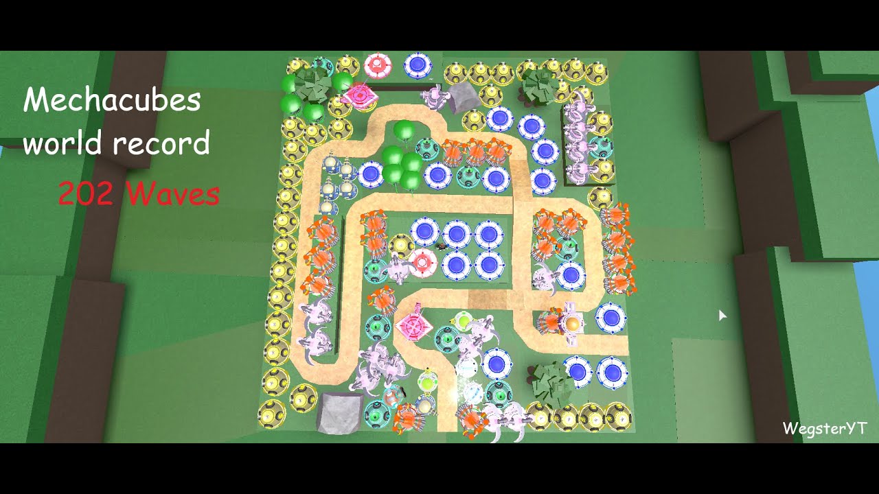 Roblox Mechacubes World Record (202 Waves) - YouTube