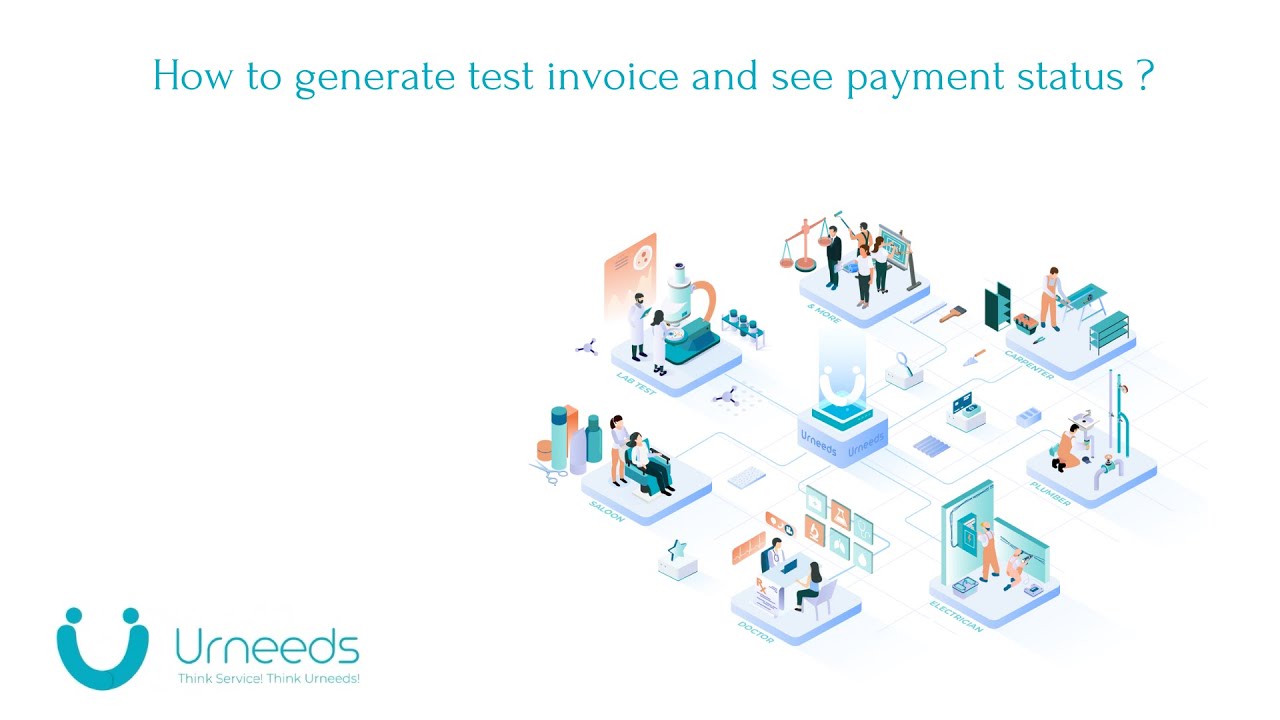 Urneeds HMS - Lab - How to generate test invoice and see payment status ...